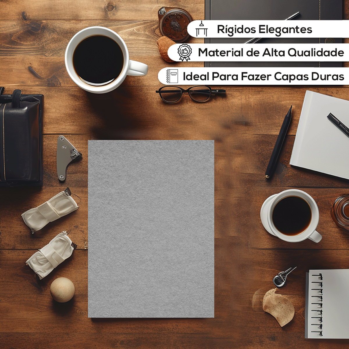 Projetos Compactos: Papel Paraná Holler Cinza A6 1.9mm Cartonagem - Akikola